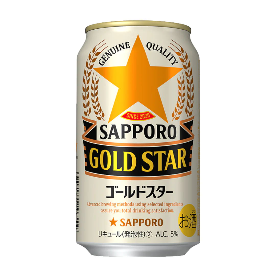 Sapporo Gold Star 5% Beer 350mlx24