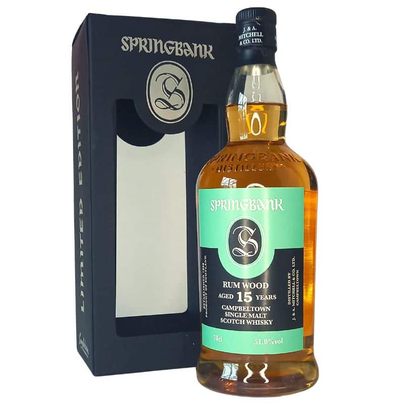 2003 Springbank 15 Year Old Rum Wood Cask Strength Single Malt Scotch