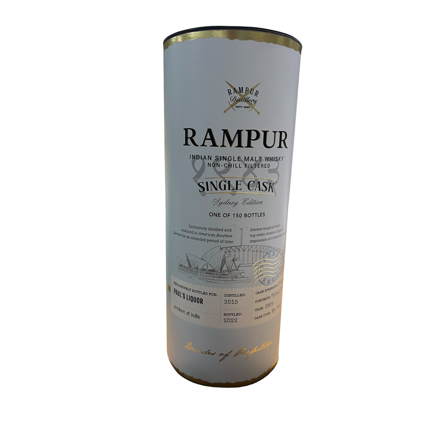 Rampur Sydney Edition Limited Edition Cask Strength Single Malt Whisky