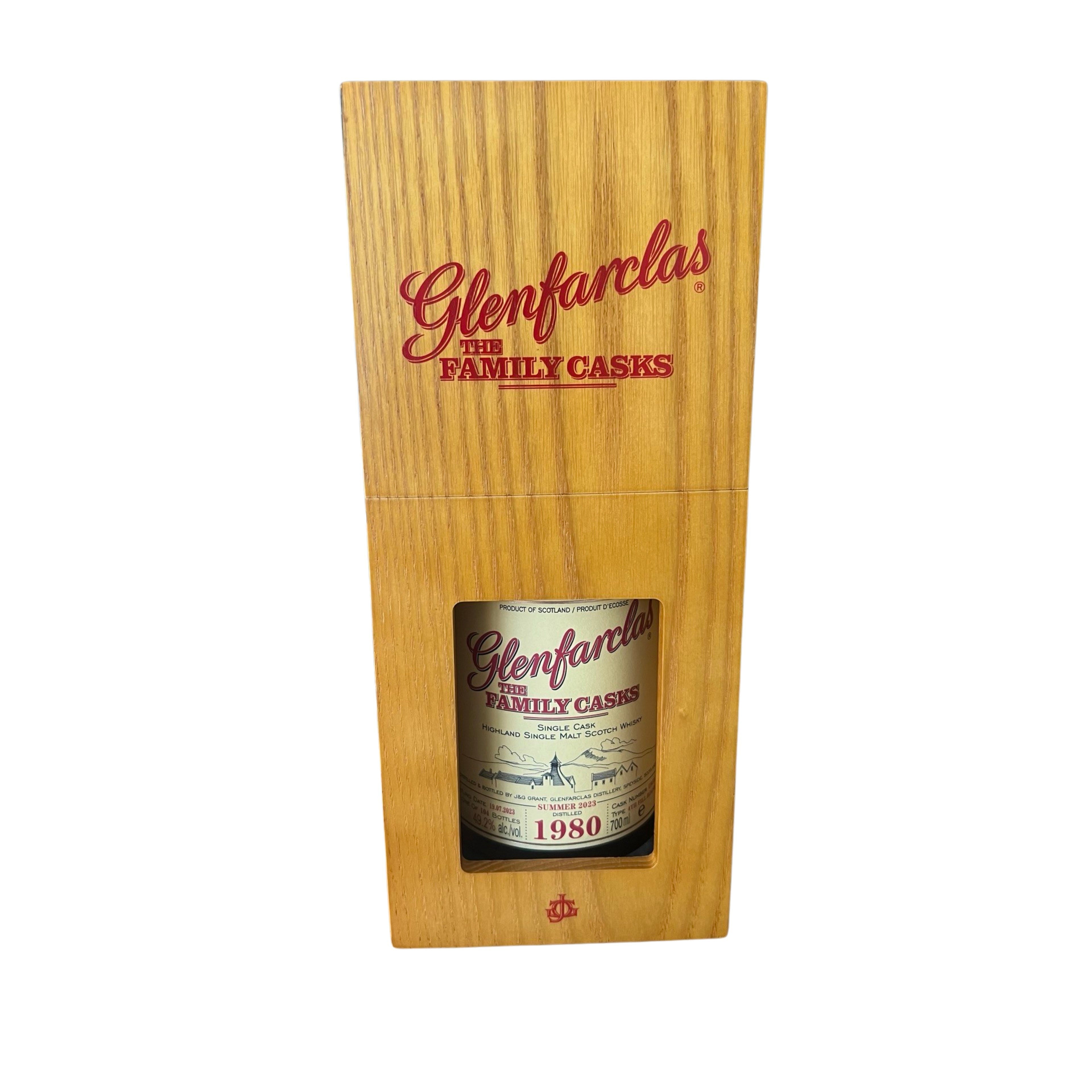Glenfarclas 1980 43 Year OId Family Casks 4th Fill Hogshead Whisky 700
