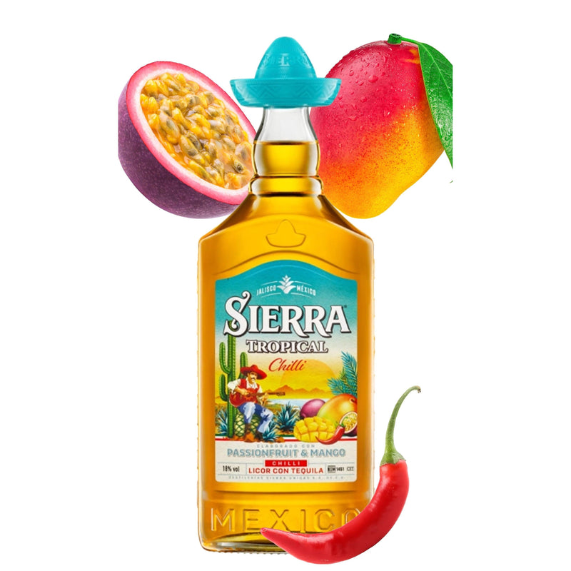 Sierra Tropical Chilli Licor Con Tequila 700ml