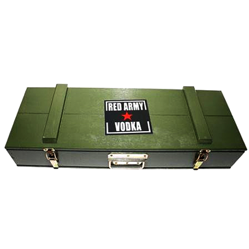 Kalashnikov Red Army Vodka 1L + 0.2L Grenade + 6 Shot Glasses