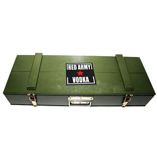 Kalashnikov Red Army Vodka 1L + 0.2L Grenade + 6 Shot Glasses